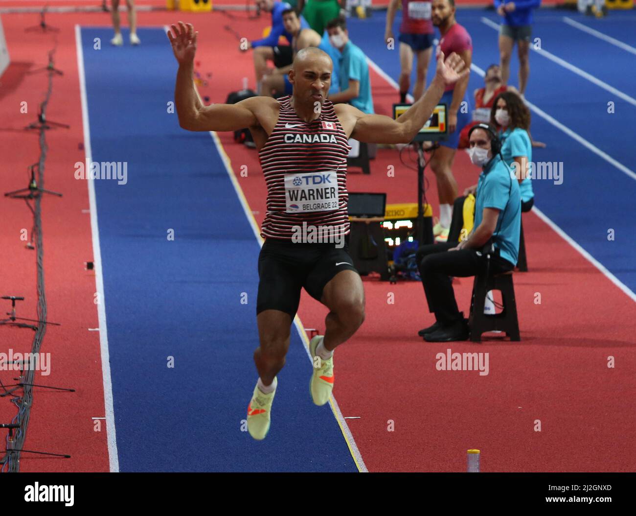 Damian WARNER of Canada Long Jump Heptathlon Men during the World ...