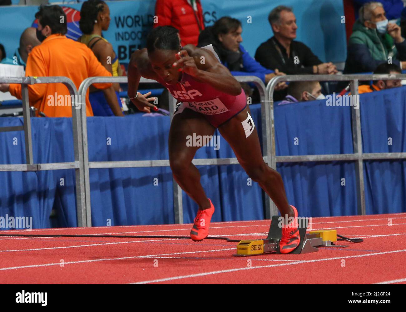 Jessica BEARD of USA 400M Women during the World Athletics Indoor ...