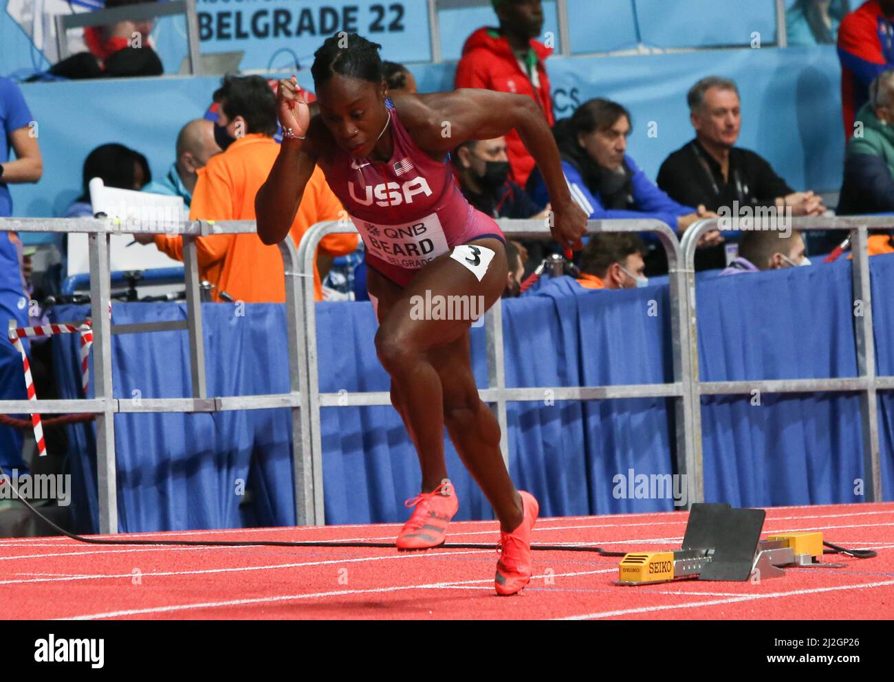 Jessica BEARD of USA 400M Women during the World Athletics Indoor ...