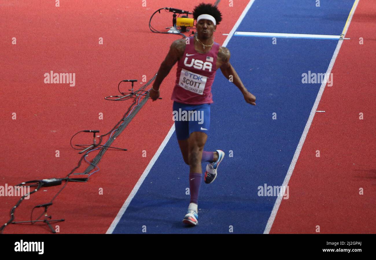 Donald SCOTT of USA Final Triple Jump Men during the World Athletics ...