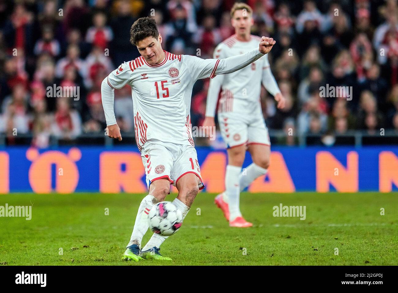 Copenhagen, Denmark. 29th, March 2022. Christian Norgaard (15) of ...