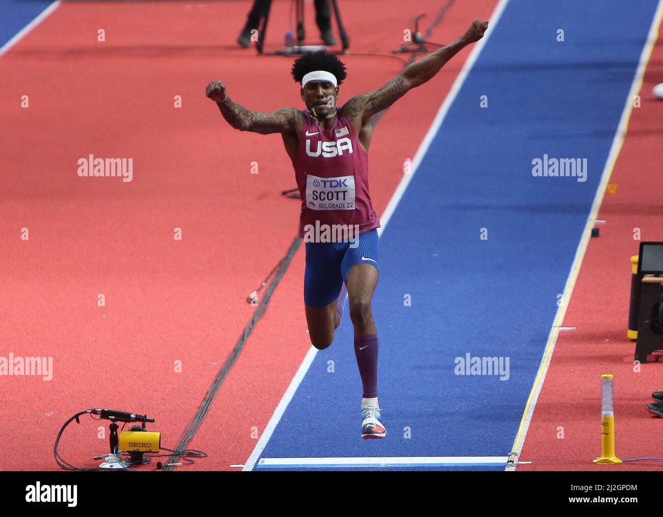 Donald SCOTT of USA Final Triple Jump Men during the World Athletics ...