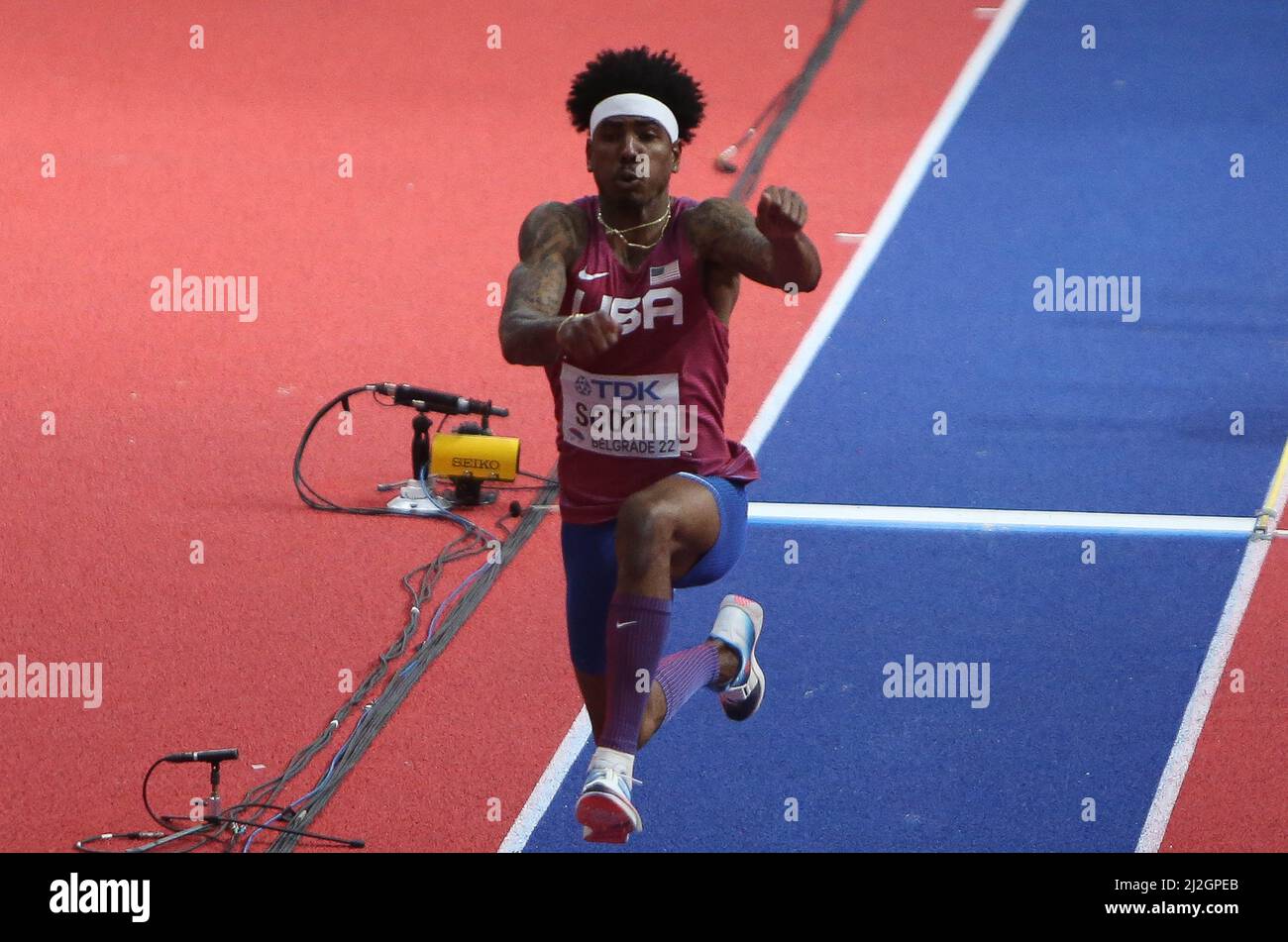 Donald SCOTT of USA Final Triple Jump Men during the World Athletics ...