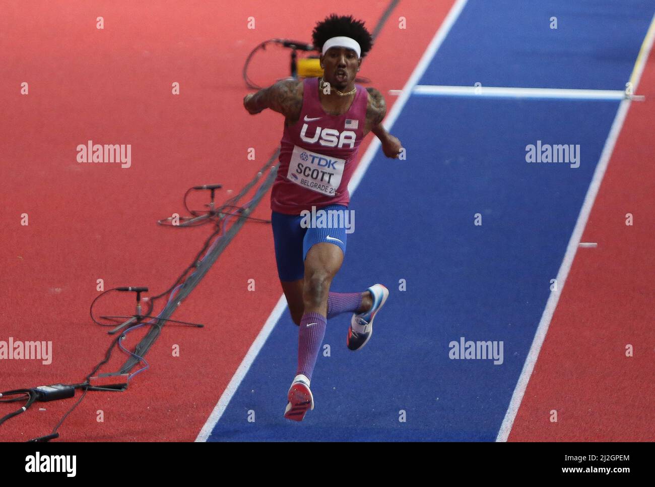 Donald SCOTT of USA Final Triple Jump Men during the World Athletics ...