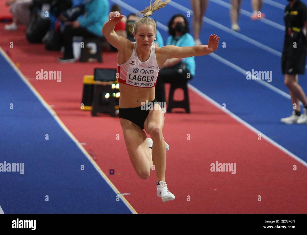 Sarah LAGGER of Autriche Long Jump PENTATHLON Women during the World ...