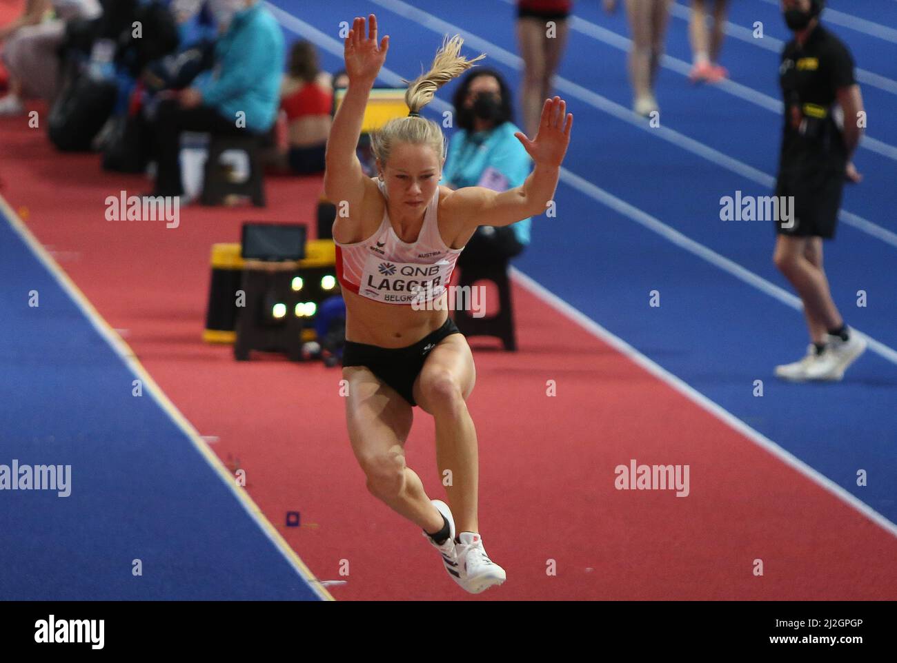 Sarah LAGGER of Autriche Long Jump PENTATHLON Women during the World ...