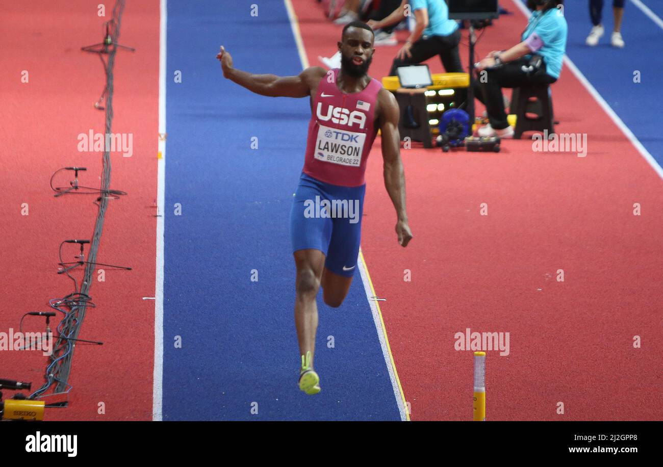 Jarrion LAWSON of USA Final Long Jump Men during the World Athletics ...