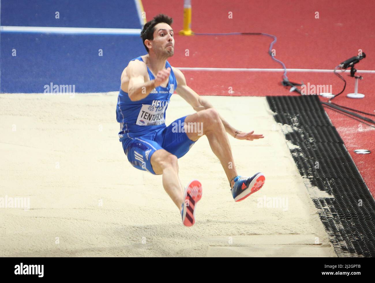 Miltiadis TENTOGLOU of Grece Final Long Jump Men during the World ... Miltiadis TENTOGLOU of Grece Final Long Jump Men during the World ...
