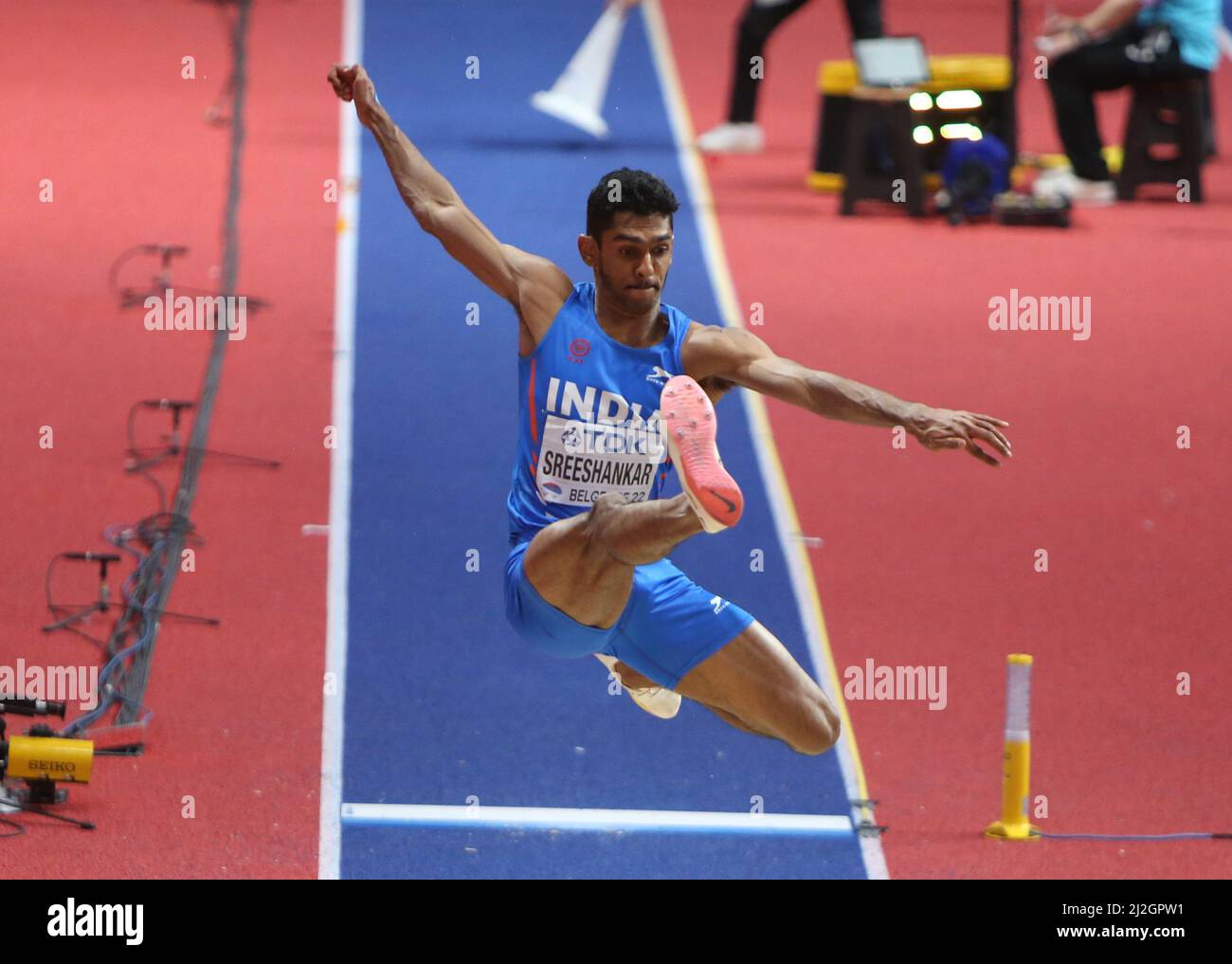 . SREESHANKAR of Inde Final Long Jump Men during the World Athletics ...