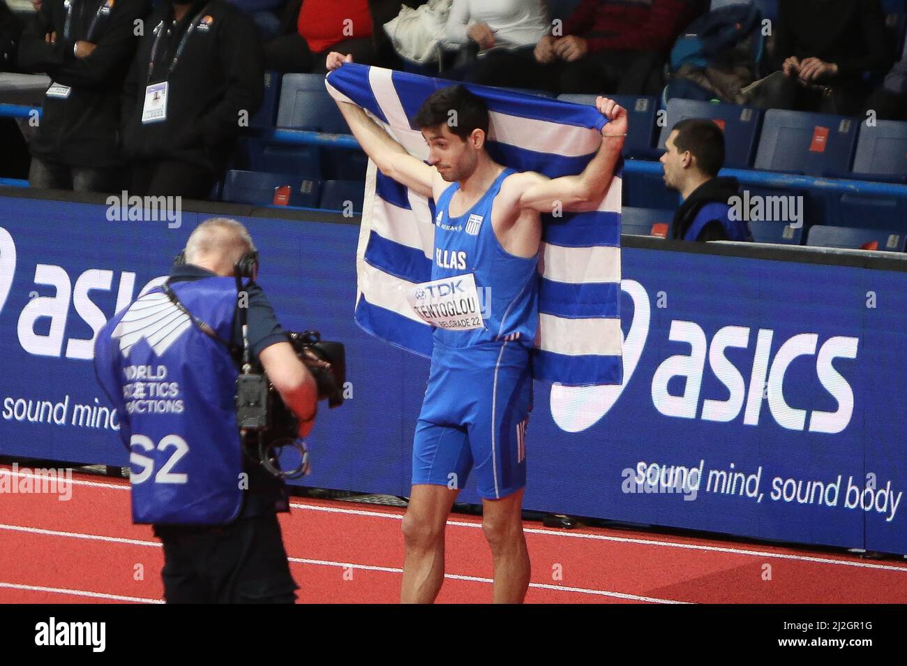 Miltiadis TENTOGLOU of Grece Final Long Jump Men during the World ... Miltiadis TENTOGLOU of Grece Final Long Jump Men during the World ...
