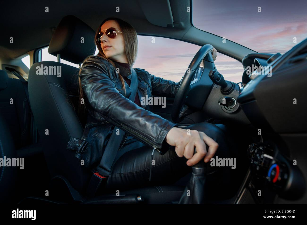 Gear stick girl hi-res stock photography and images - Alamy