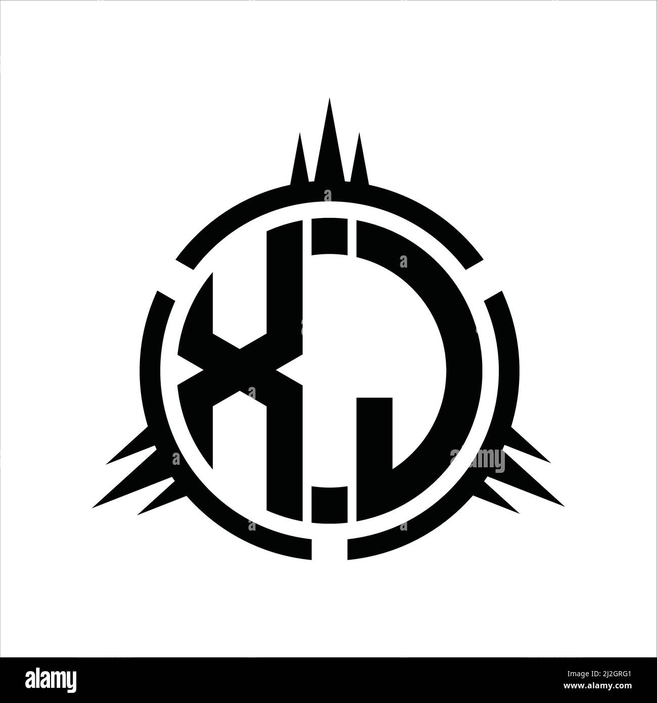 XL Logo monogram isolated on circle element design template Stock ...