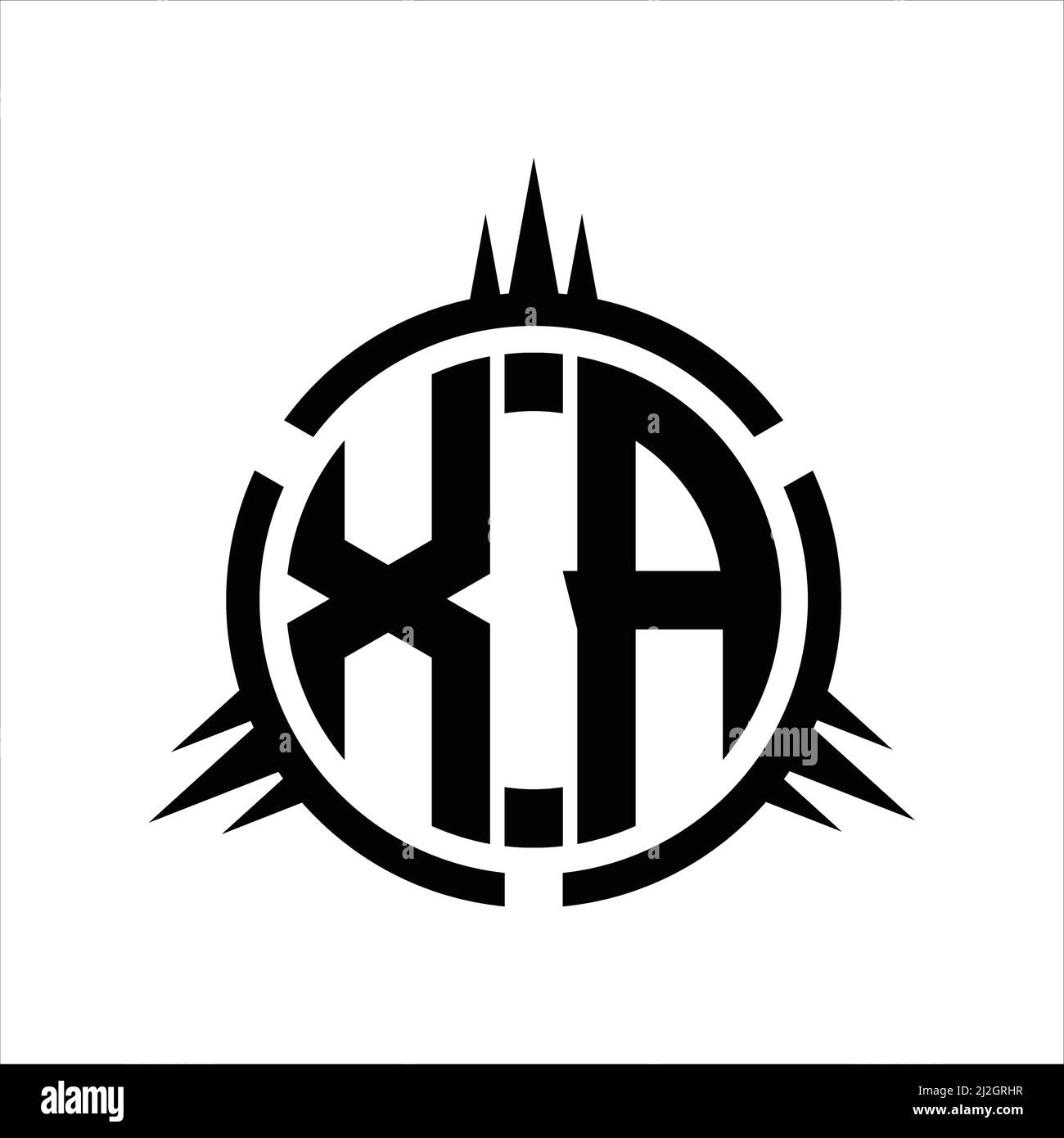 XA Logo monogram isolated on circle element design template Stock Vector Image & Art - Alamy