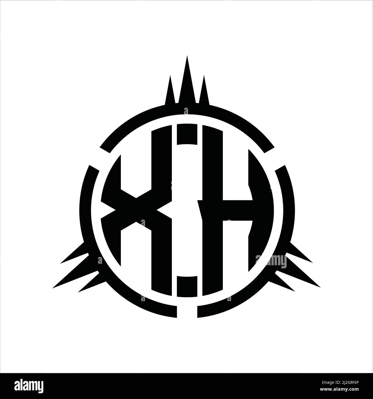 Letter xh logo hi-res stock photography and images - Alamy