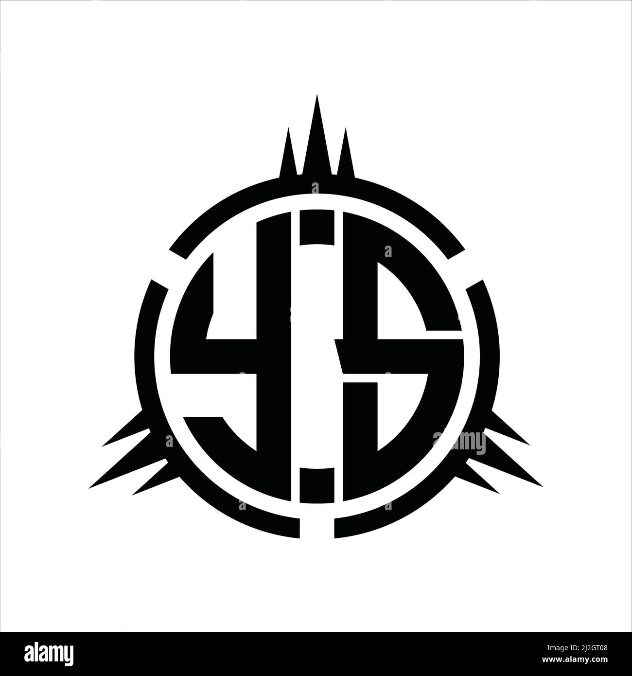 YS Logo monogram isolated on circle element design template Stock ...