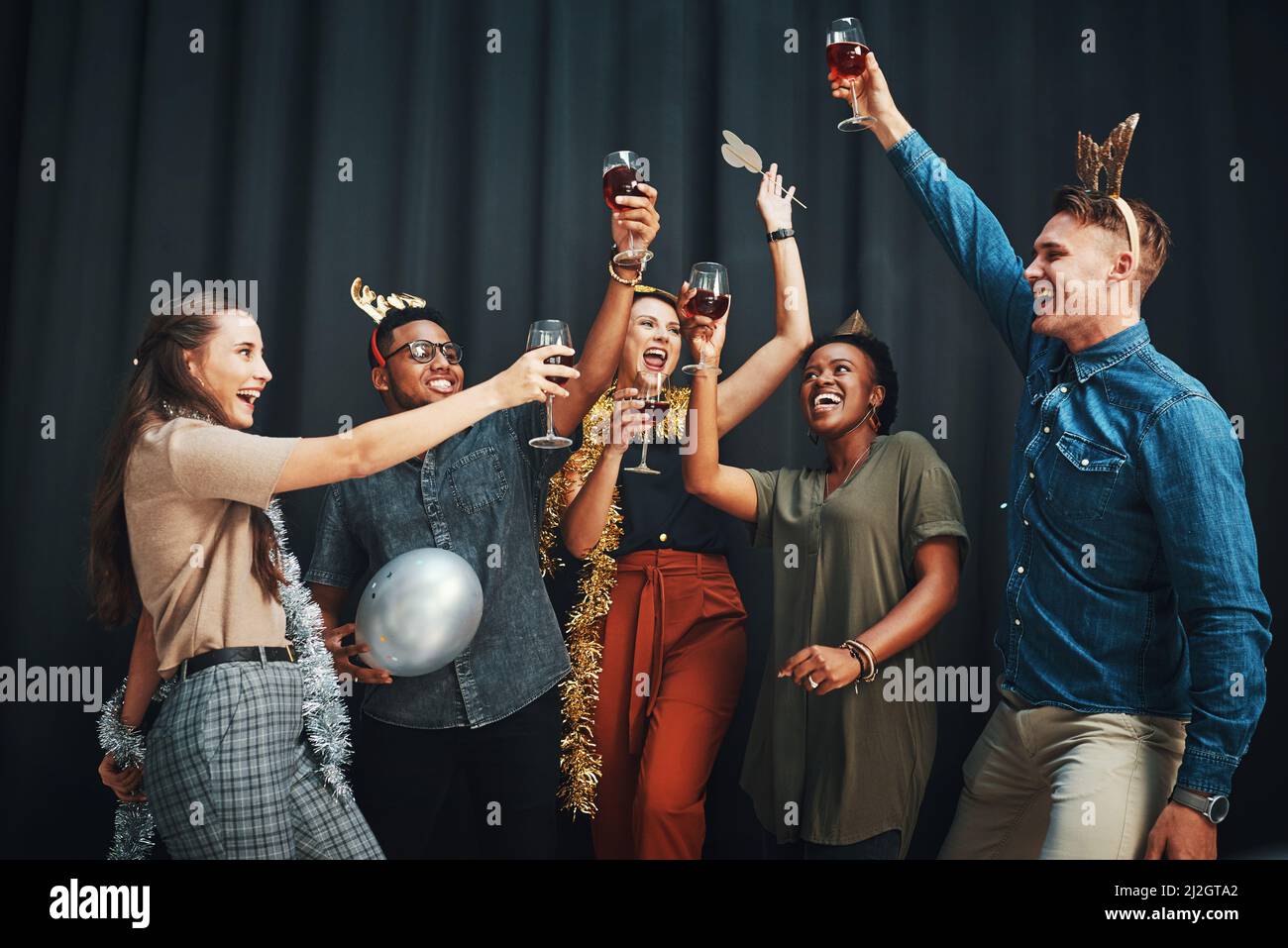 Diverse young people partying hi-res stock photography and images - Alamy
