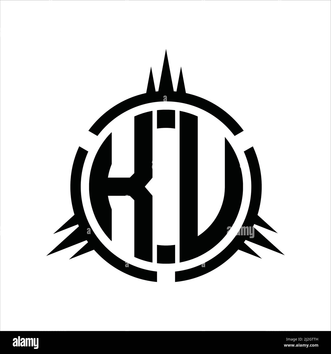 KU Logo monogram isolated on circle element design template Stock Vector Image & Art - Alamy