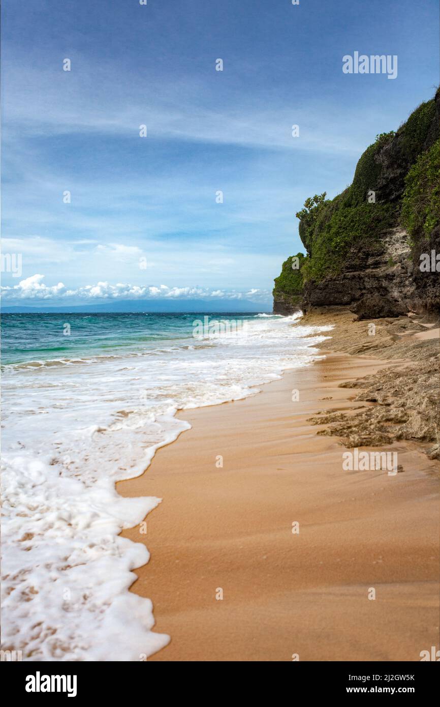 Summertime at the beautiful empty beach Stock Photo - Alamy