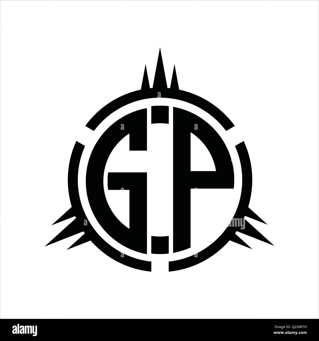 Gp letters vector vectors hi-res stock photography and images - Alamy