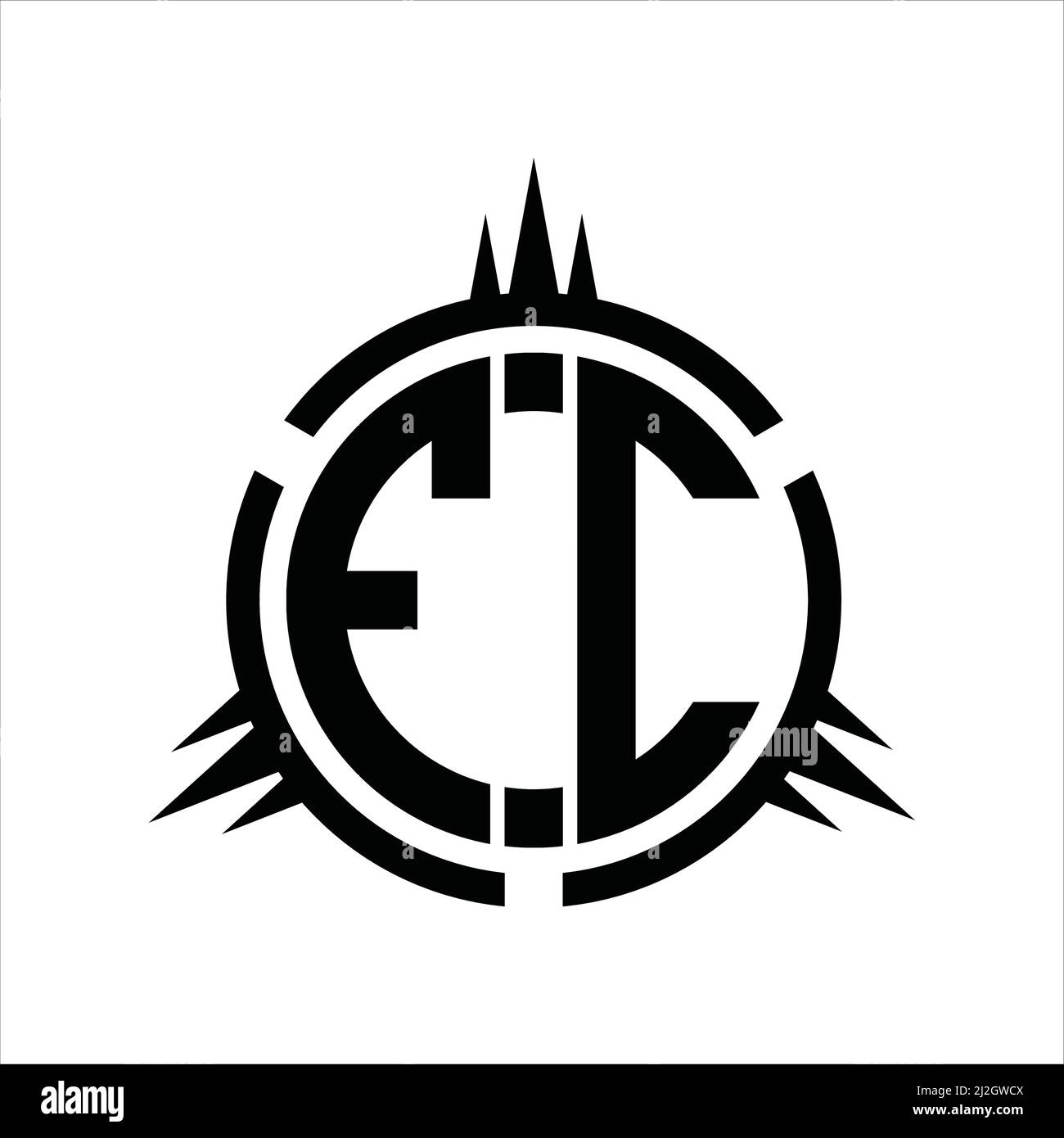 FC Logo monogram isolated on circle element design template Stock Vector Image & Art - Alamy