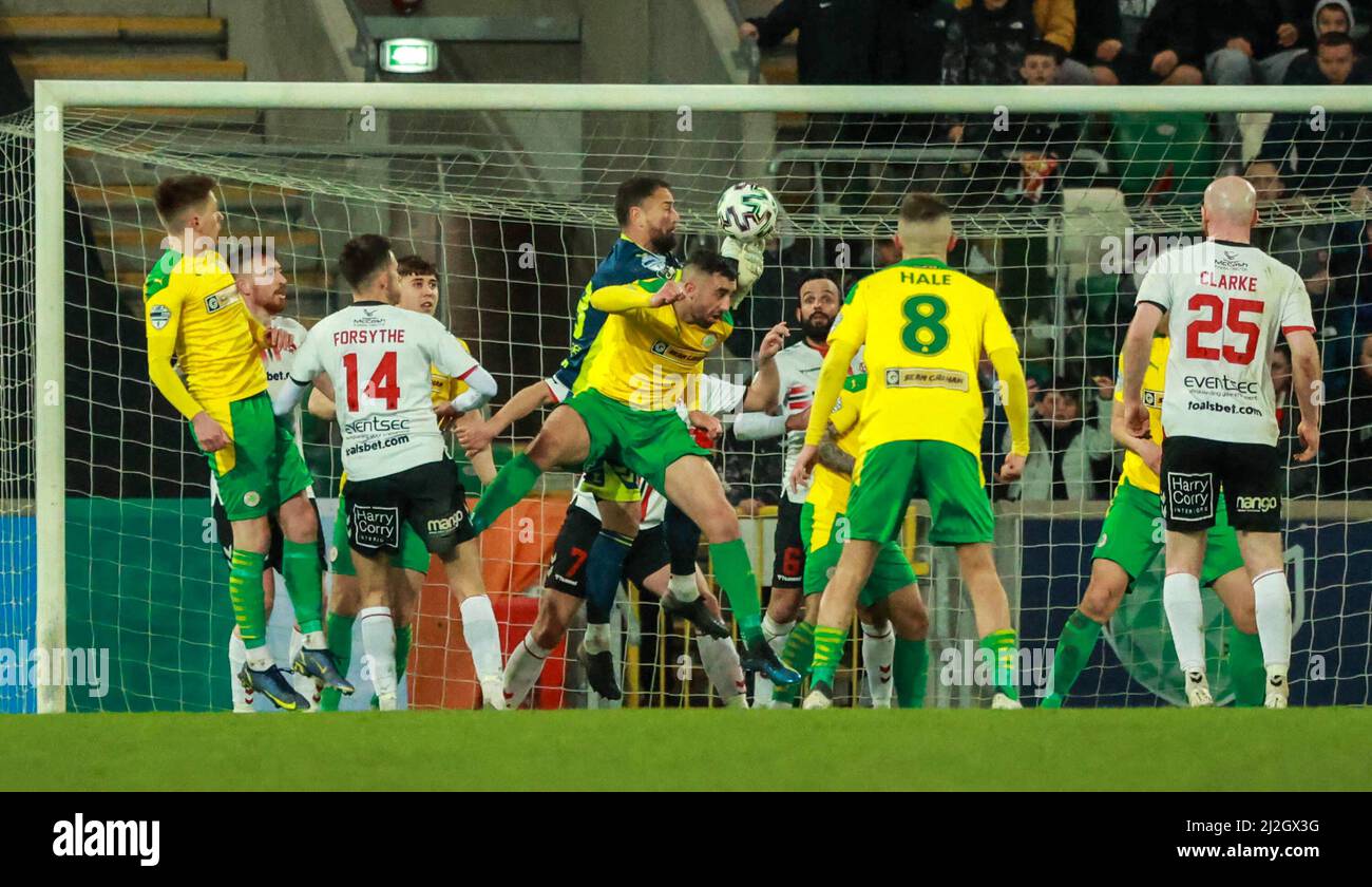 Crusaders irish cup final 2022 hi-res stock photography and images - Alamy
