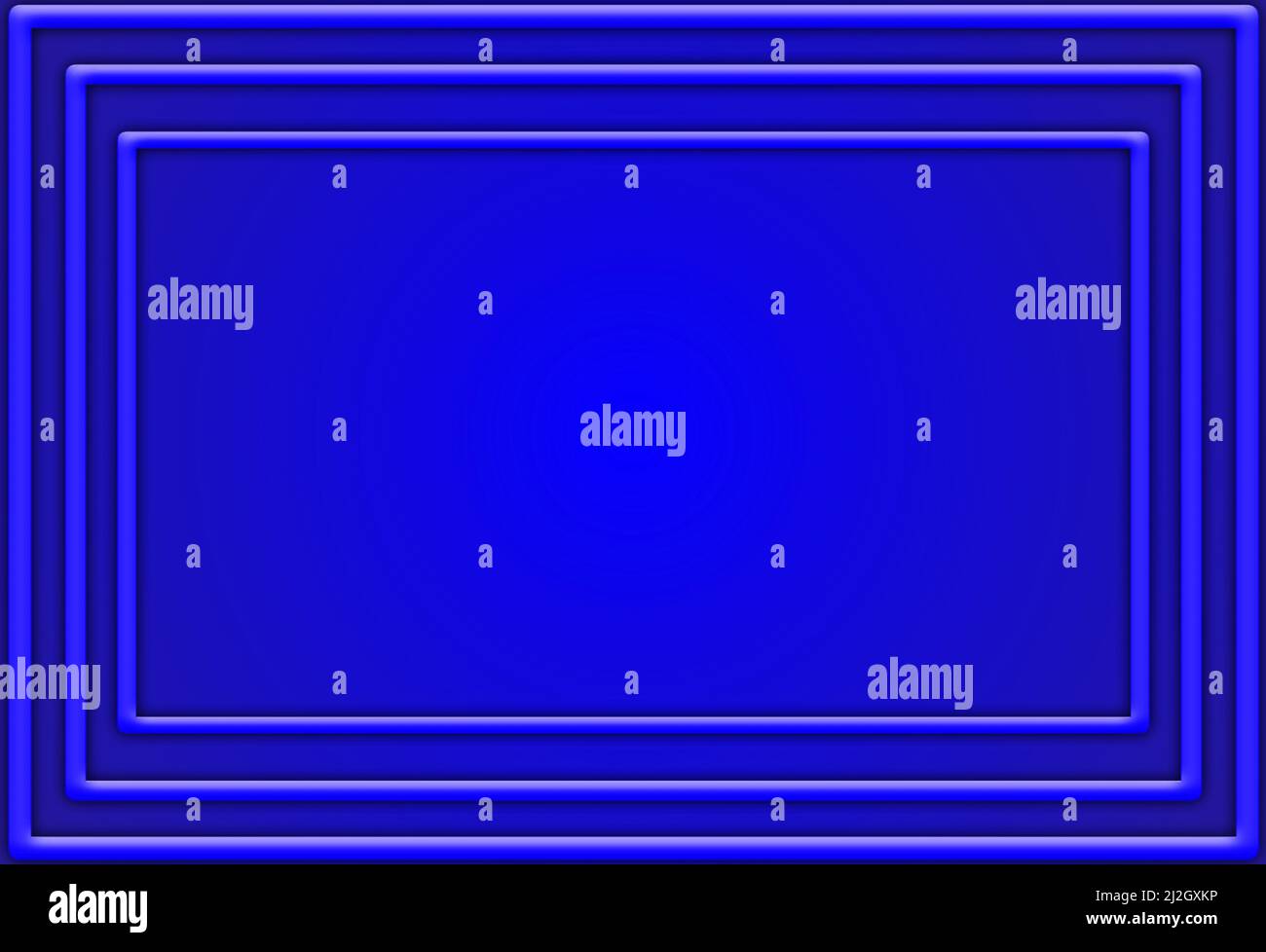 A 3D rendering blue abstract background with three frame line Stock ...
