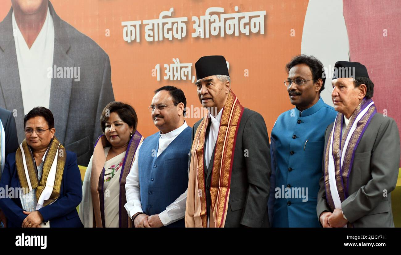 Nepal Prime Minister Sher Bhadur Deuba and his wife Arzu Rana Deuba ...