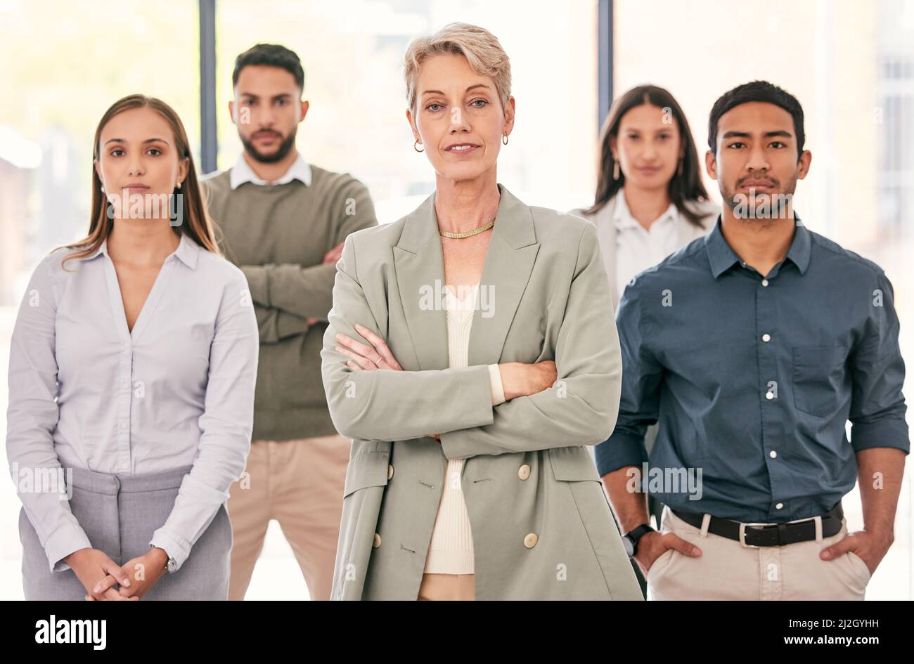 We make a powerful team. Shot of a diverse group of businesspeople ...