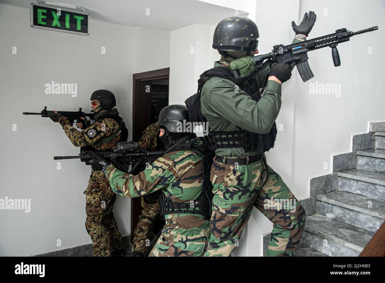 Three members of Kosovo Special Intervention Unit split in different ...