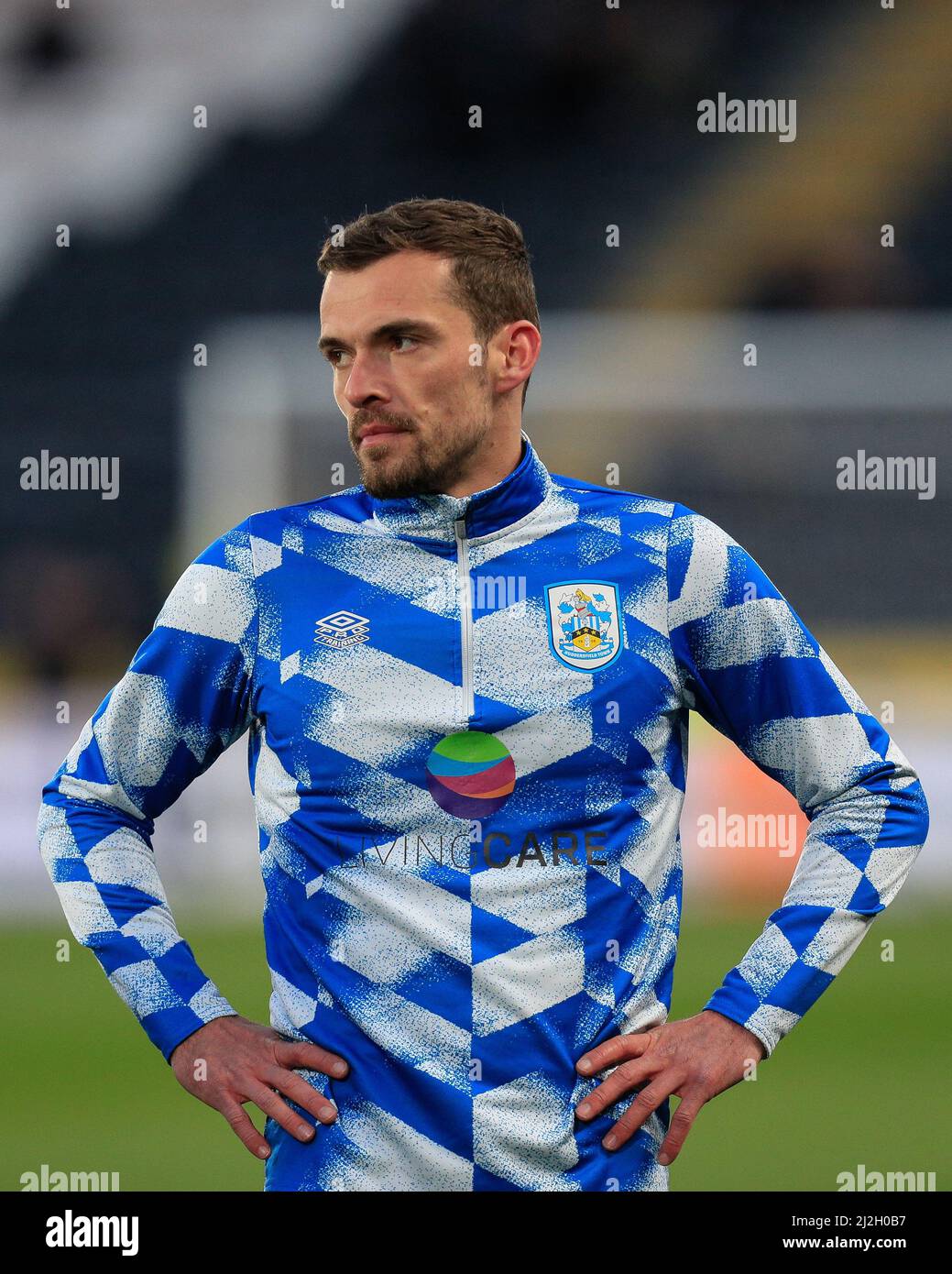 Hull, UK. 01st Apr, 2022. Harry Toffolo #3 of Huddersfield Town during ...
