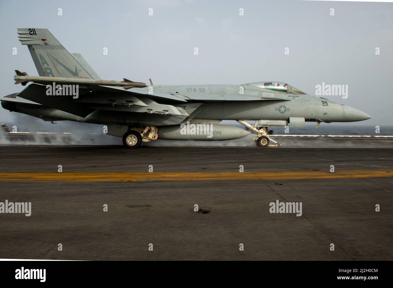 220331-N-PG226-1085 IONIAN SEA (Mar. 31, 2022) An F/A-18E Super Hornet ...