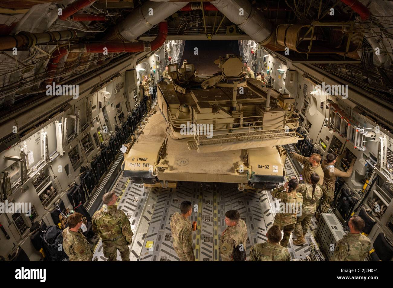 U.S. Soldiers and Airmen with the 116th Cavalry Brigade Combat Team and ...