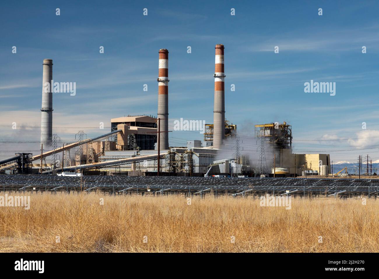 Pueblo, Colorado - The Comanche Generating Station, a coal-fired power ...