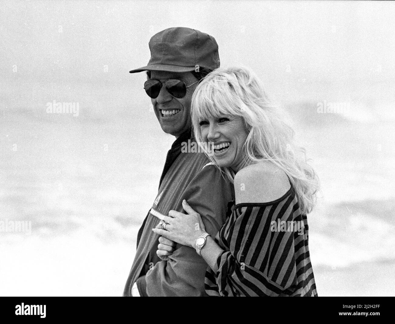 Suzanne Sommers & Ian Hamel at their home on the beach at Venice, CA ...