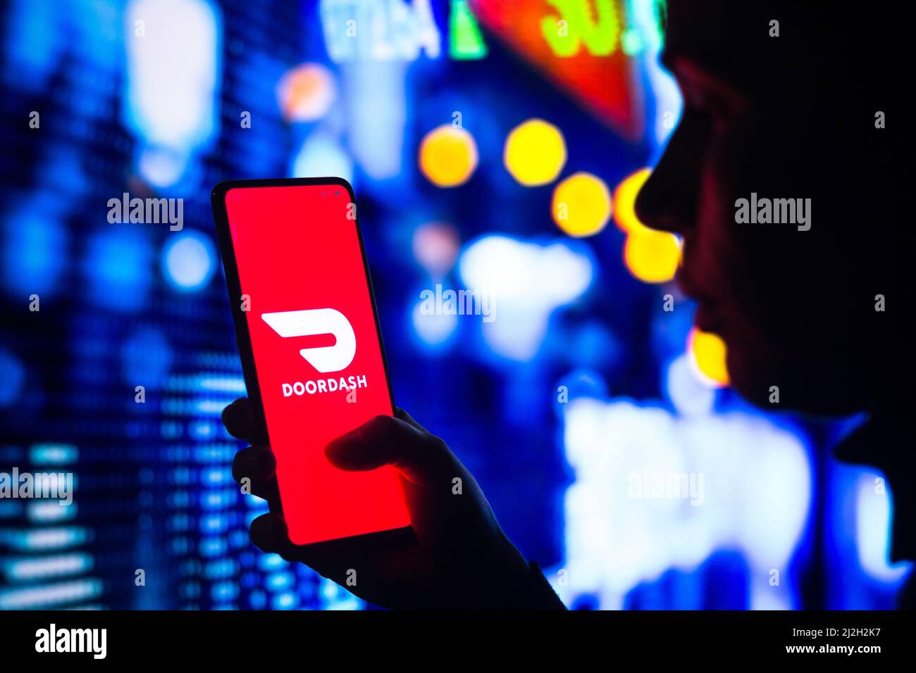 Brazil. 01st Apr, 2022. In this photo illustration, a woman's ...