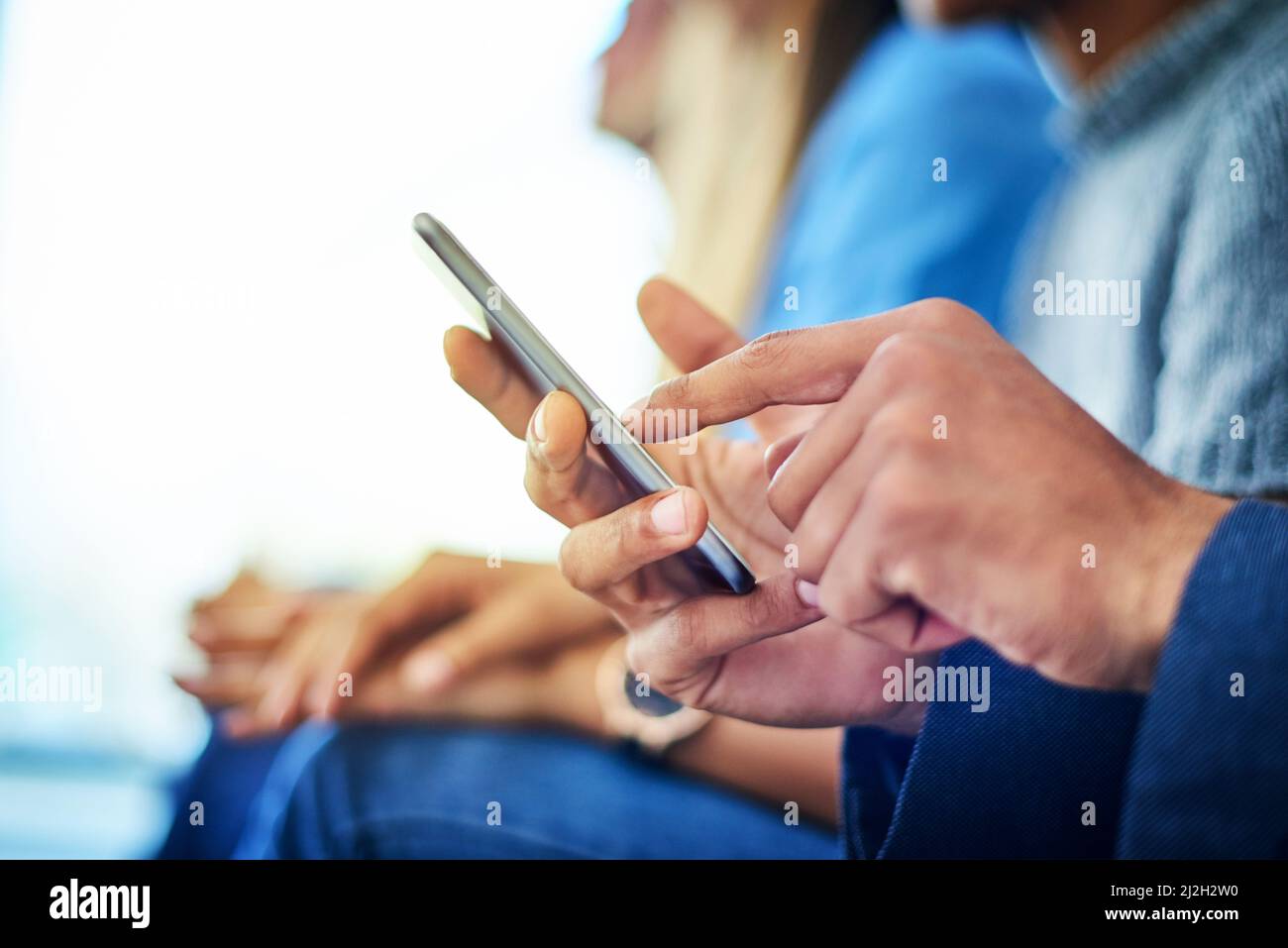 Modern technology is the new trend. Cropped shot of unrecognizable ...