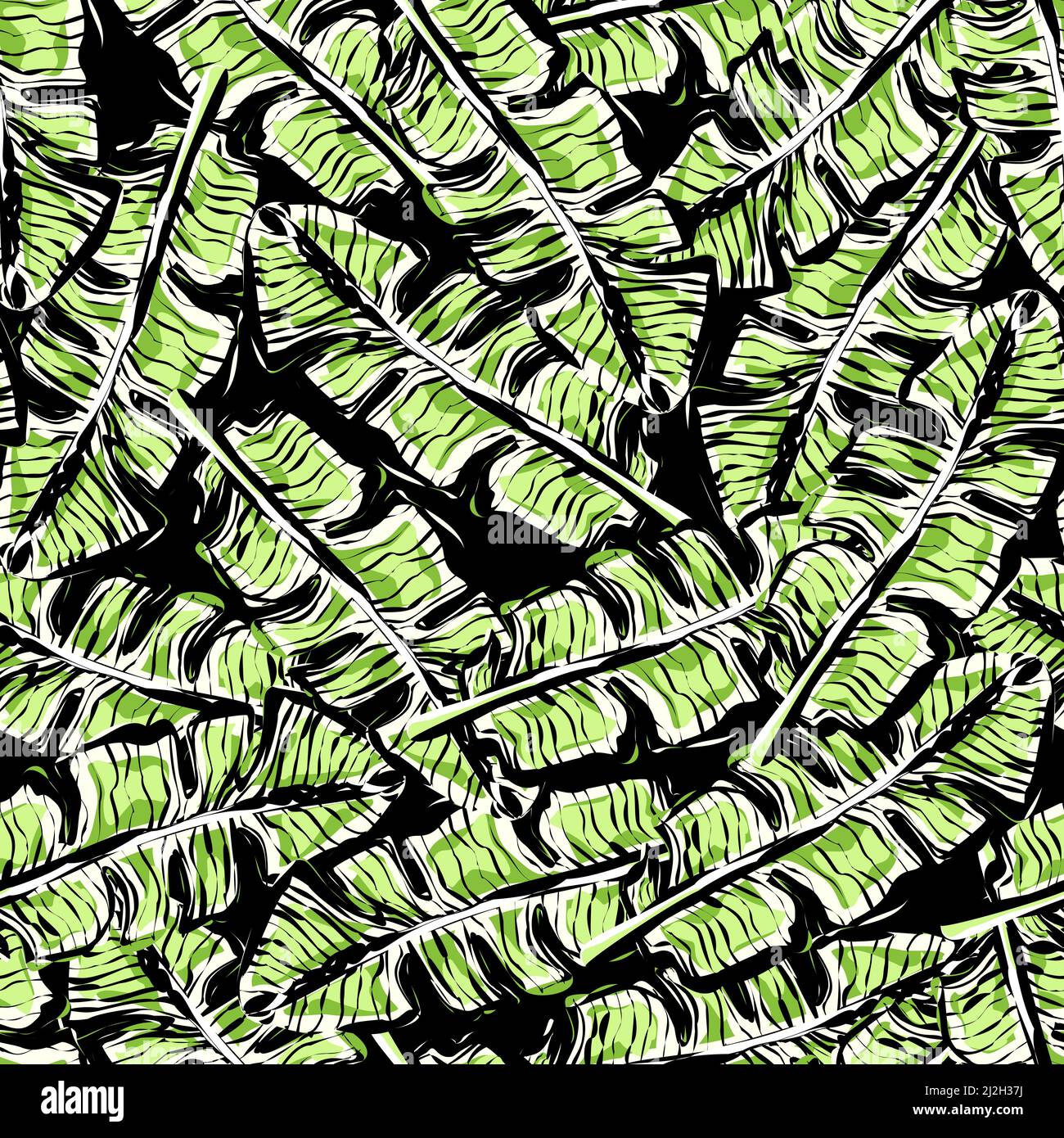 Abstract tropical leaf seamless pattern. Camouflage background of ...