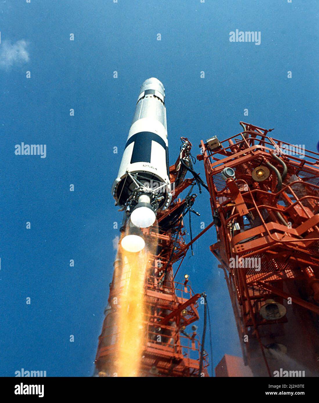 The launch of Gemini 9 from Kennedy Space Center. It was flown by ...