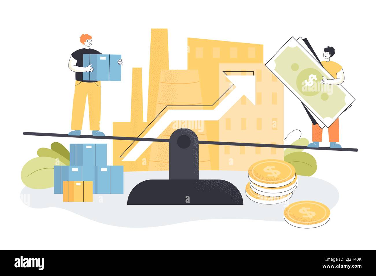 Balancing work study Cut Out Stock Images & Pictures - Alamy