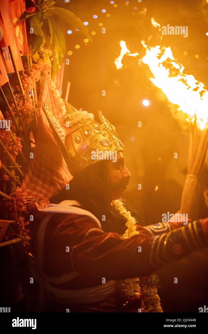 The annual Virabhadra folk dance performed two days before Gudi Padwa ...