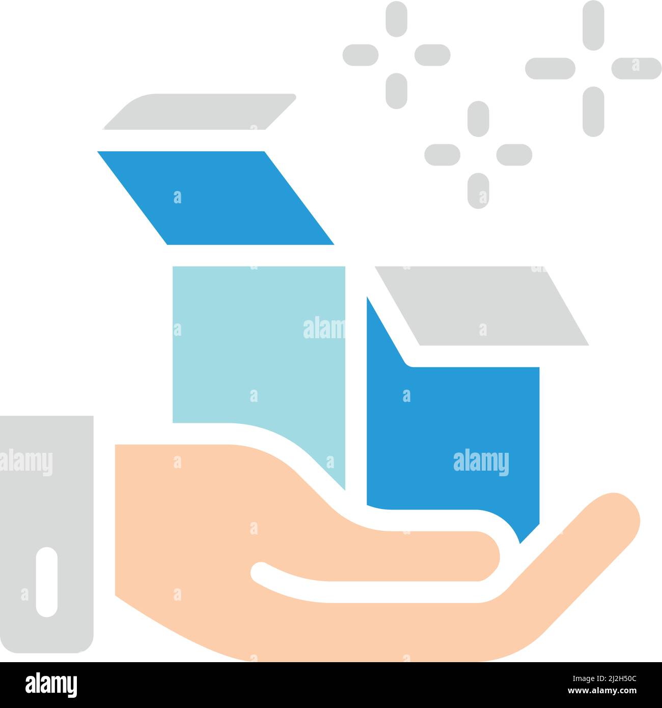 Start delivery box Stock Vector Images - Alamy