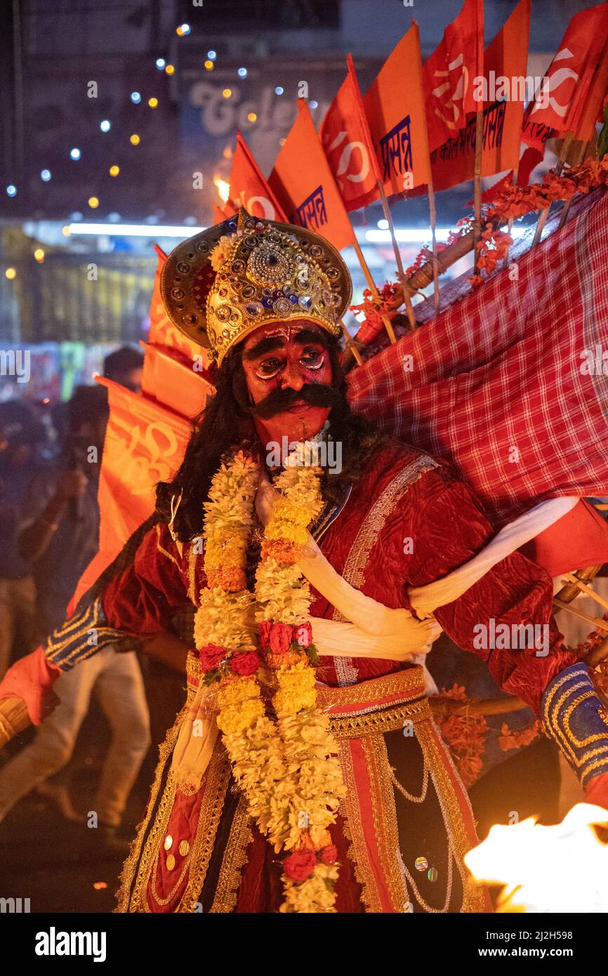 The annual Virabhadra folk dance performed two days before Gudi Padwa ...