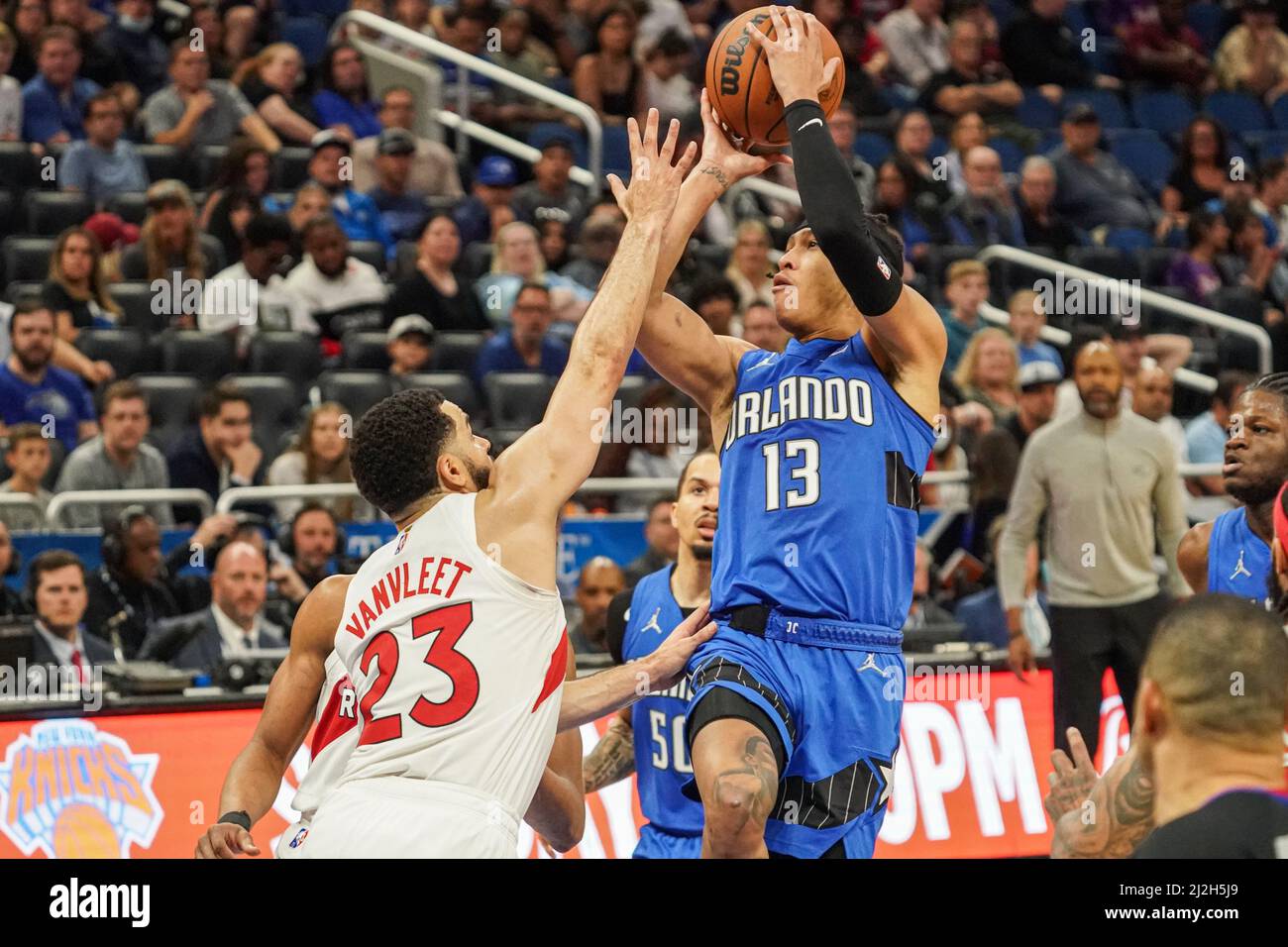 Orlando, Florida, USA, April 1, 2022, Orlando Magic Point Guard R.J ...
