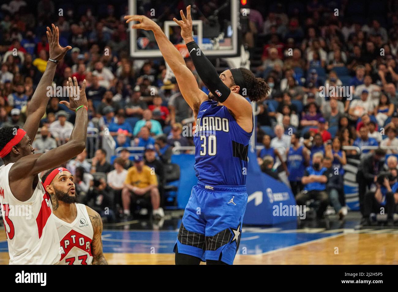 Orlando, Florida, USA, April 1, 2022, Orlando Magic Guard Devin Cannady ...
