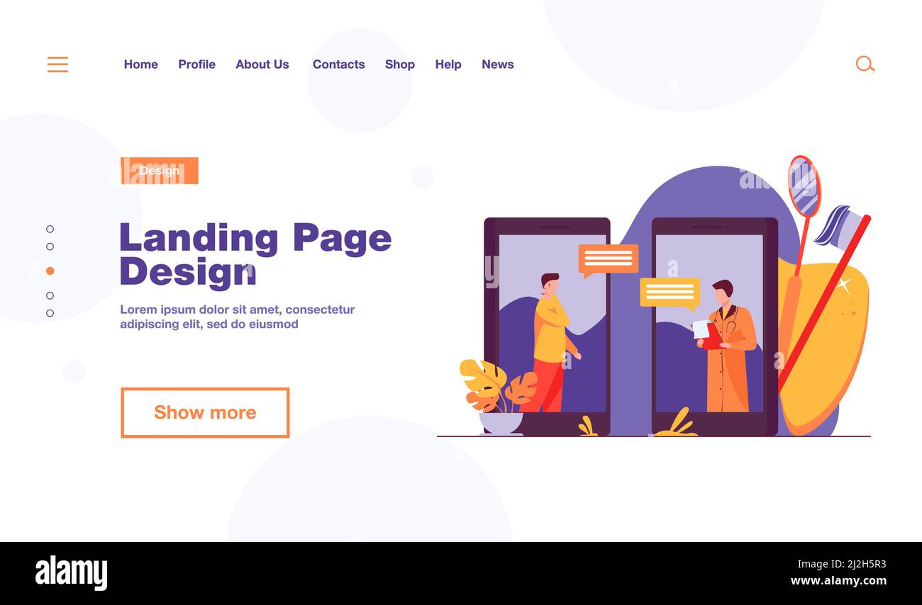 Dental doctor consulting patient online. Smartphone, health, physician ...