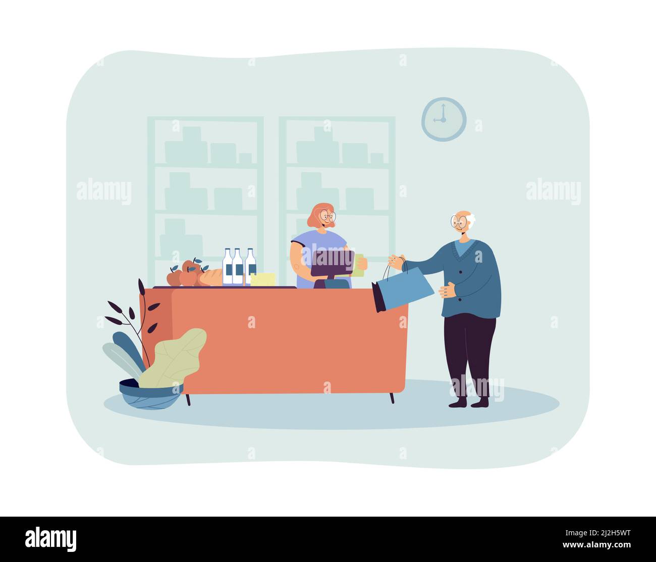 Young elderly man carrying Cut Out Stock Images & Pictures - Alamy