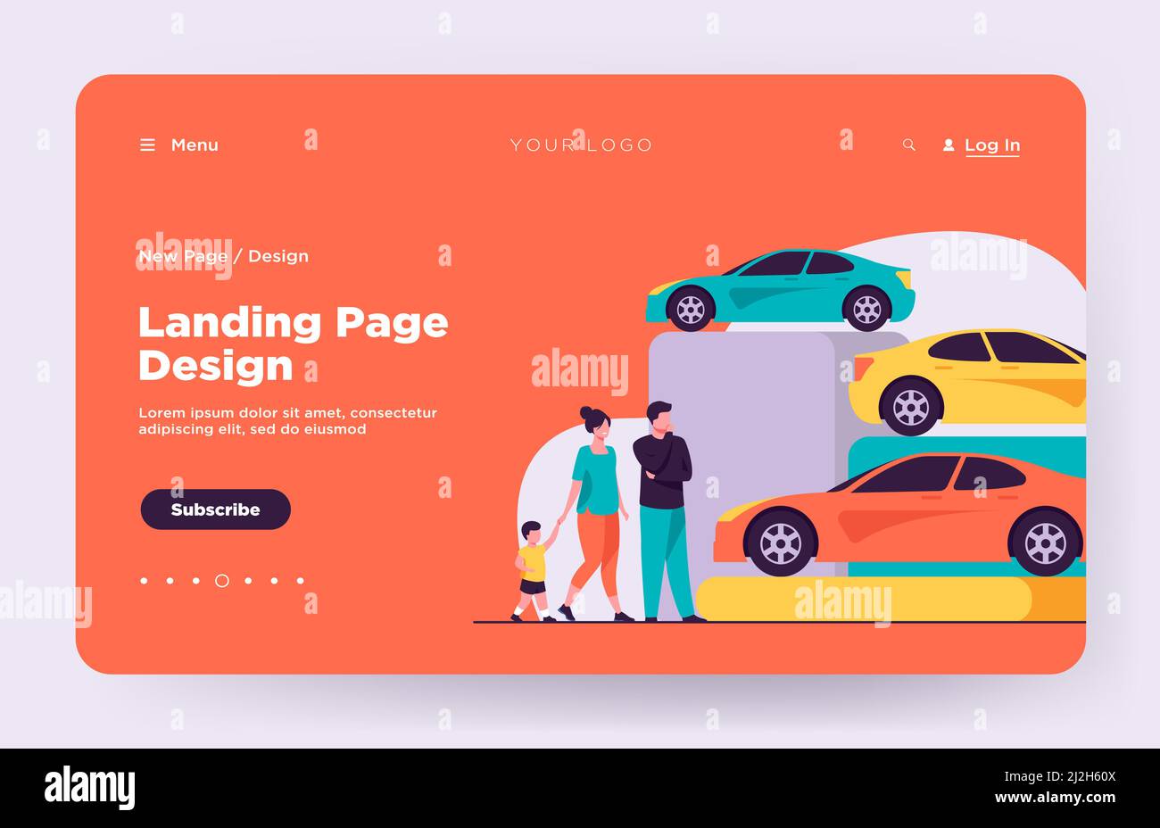 New car in showroom Stock Vector Images - Alamy