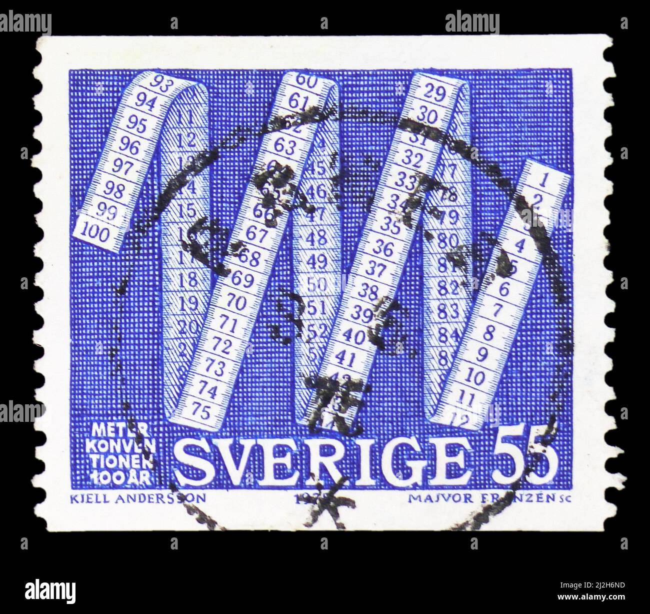 MOSCOW, RUSSIA - MARCH 13, 2022: Postage stamp printed in Sweden shows ...