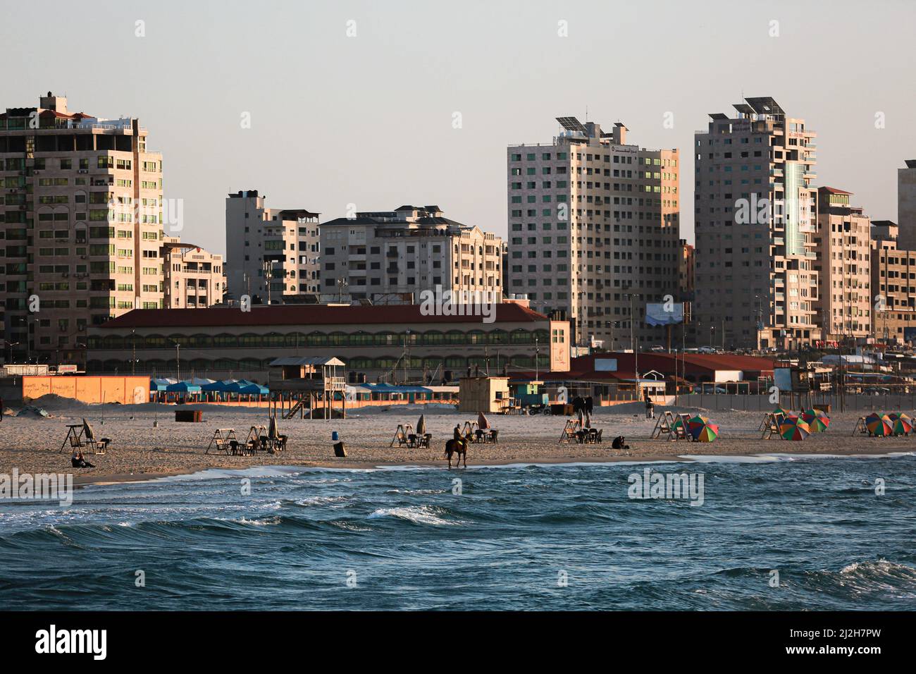Palestinians fun sea hi-res stock photography and images - Alamy