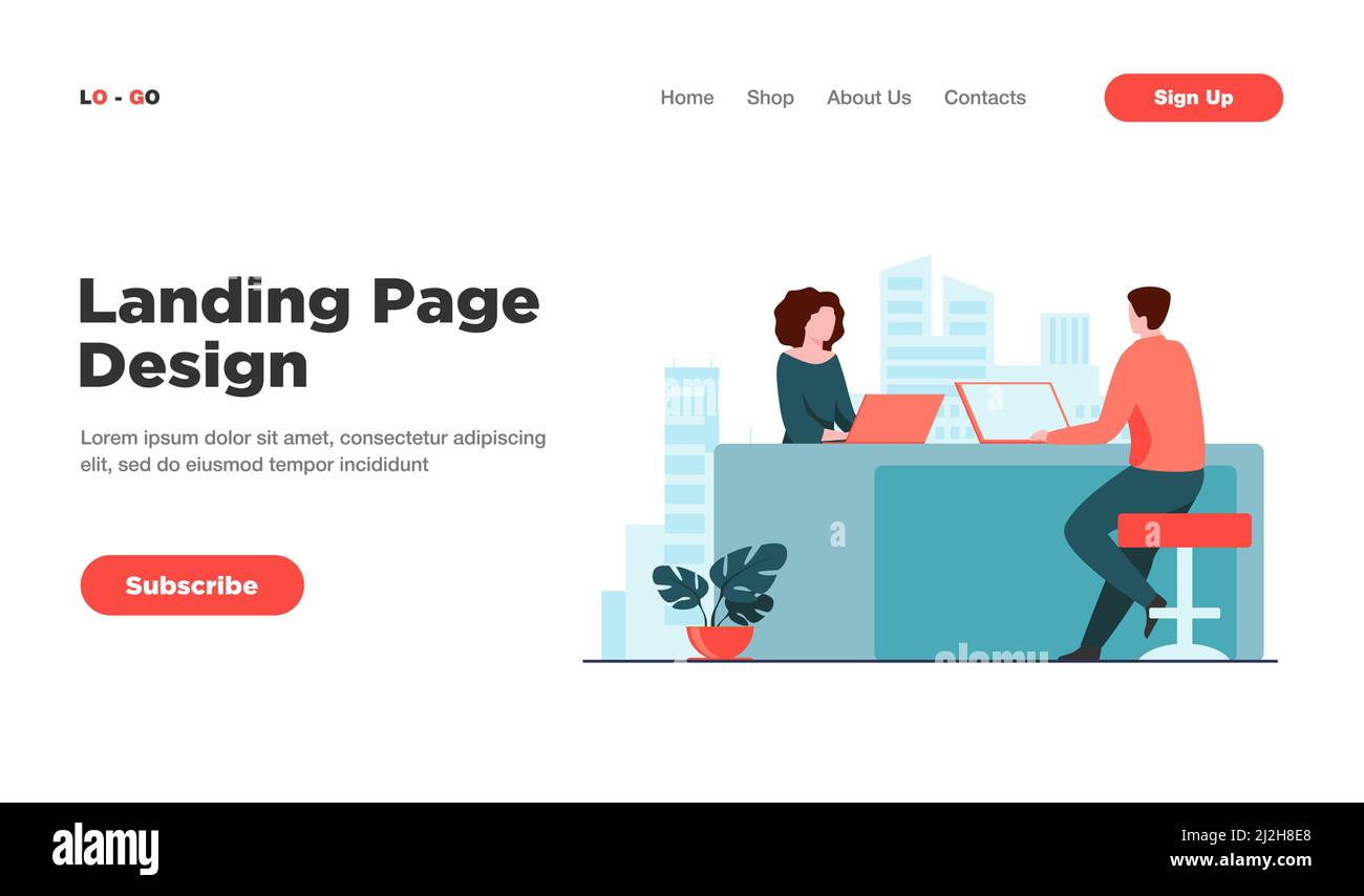 People working together on project. Cooperation, ideas. Flat vector ...